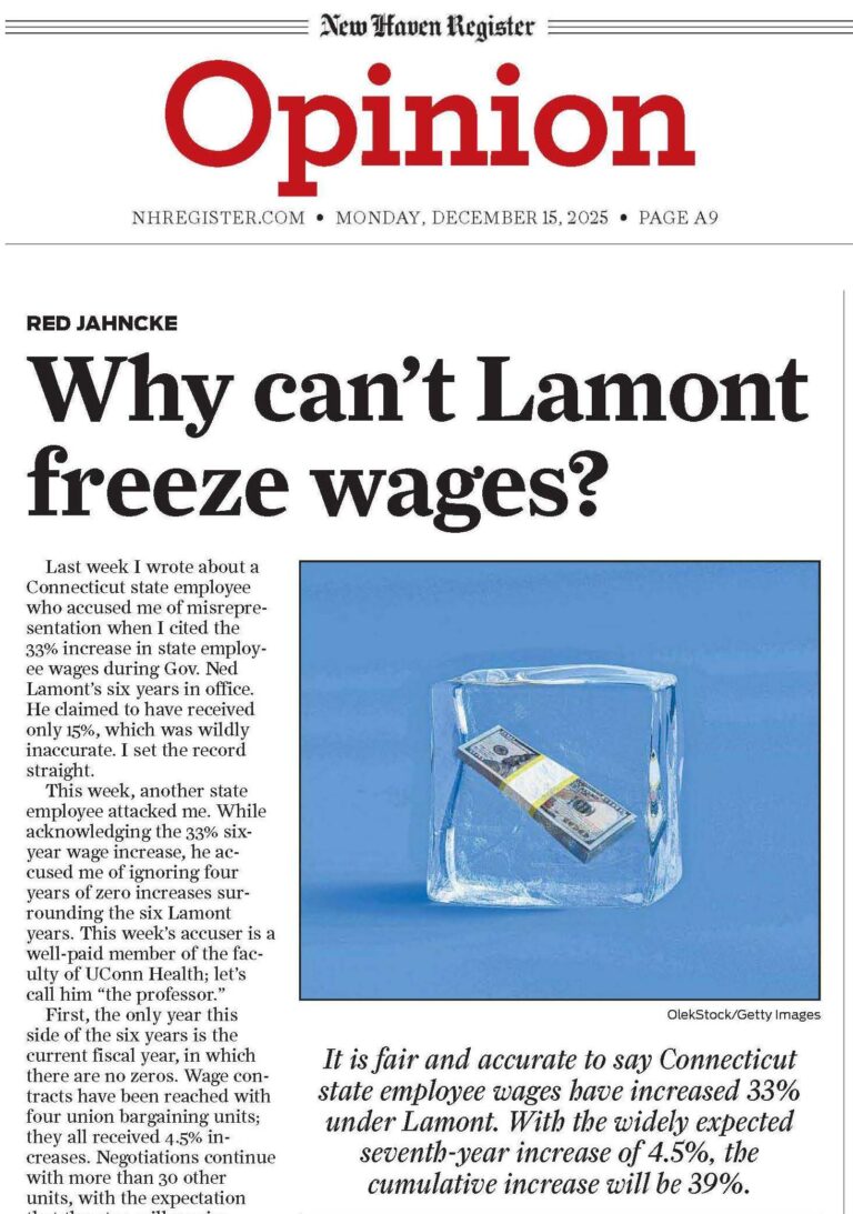 Why Can't Lamont Freeze Wages? - The Red Line